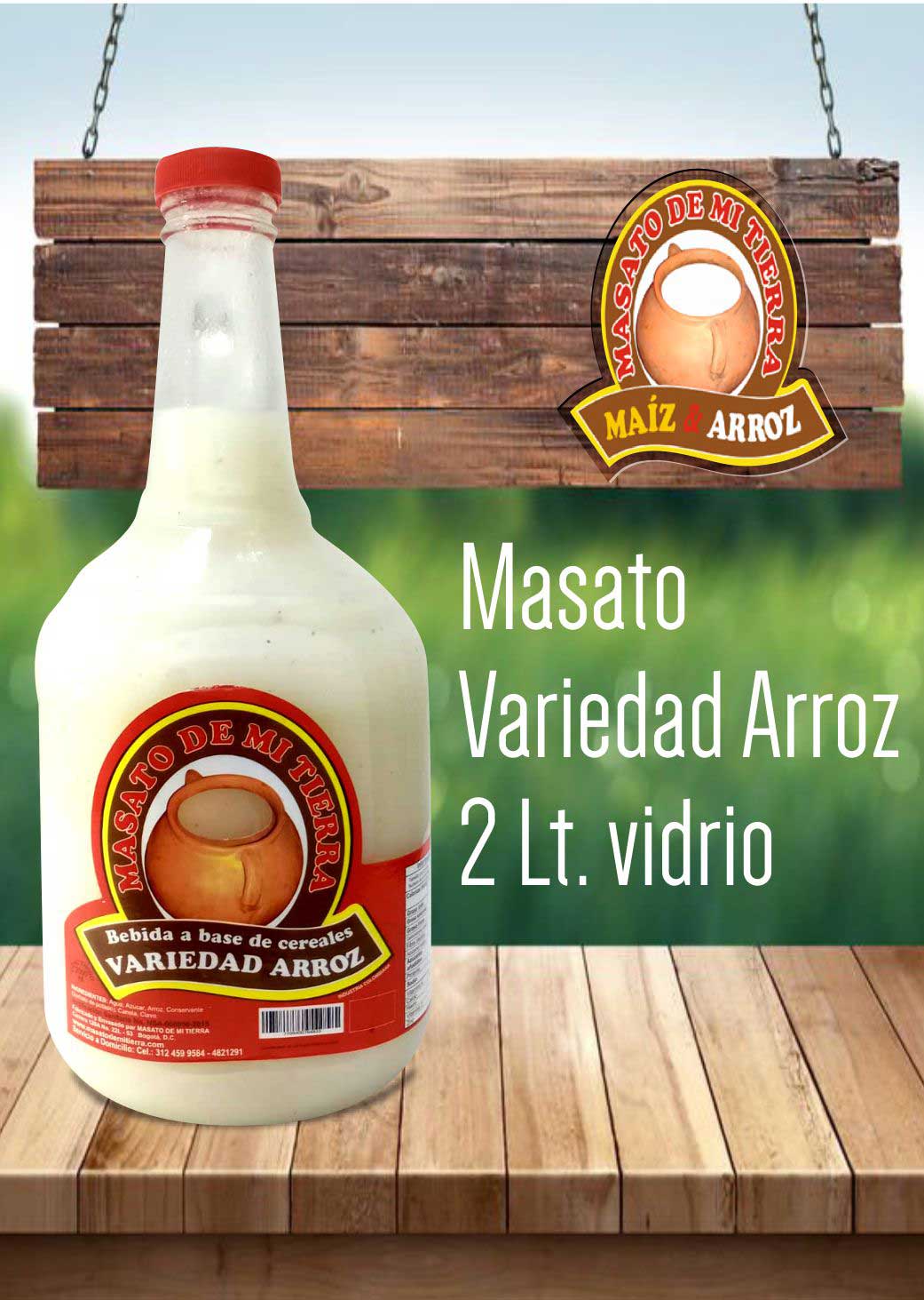 Masato de Arroz 2 Litros | Masato de Mi tierra